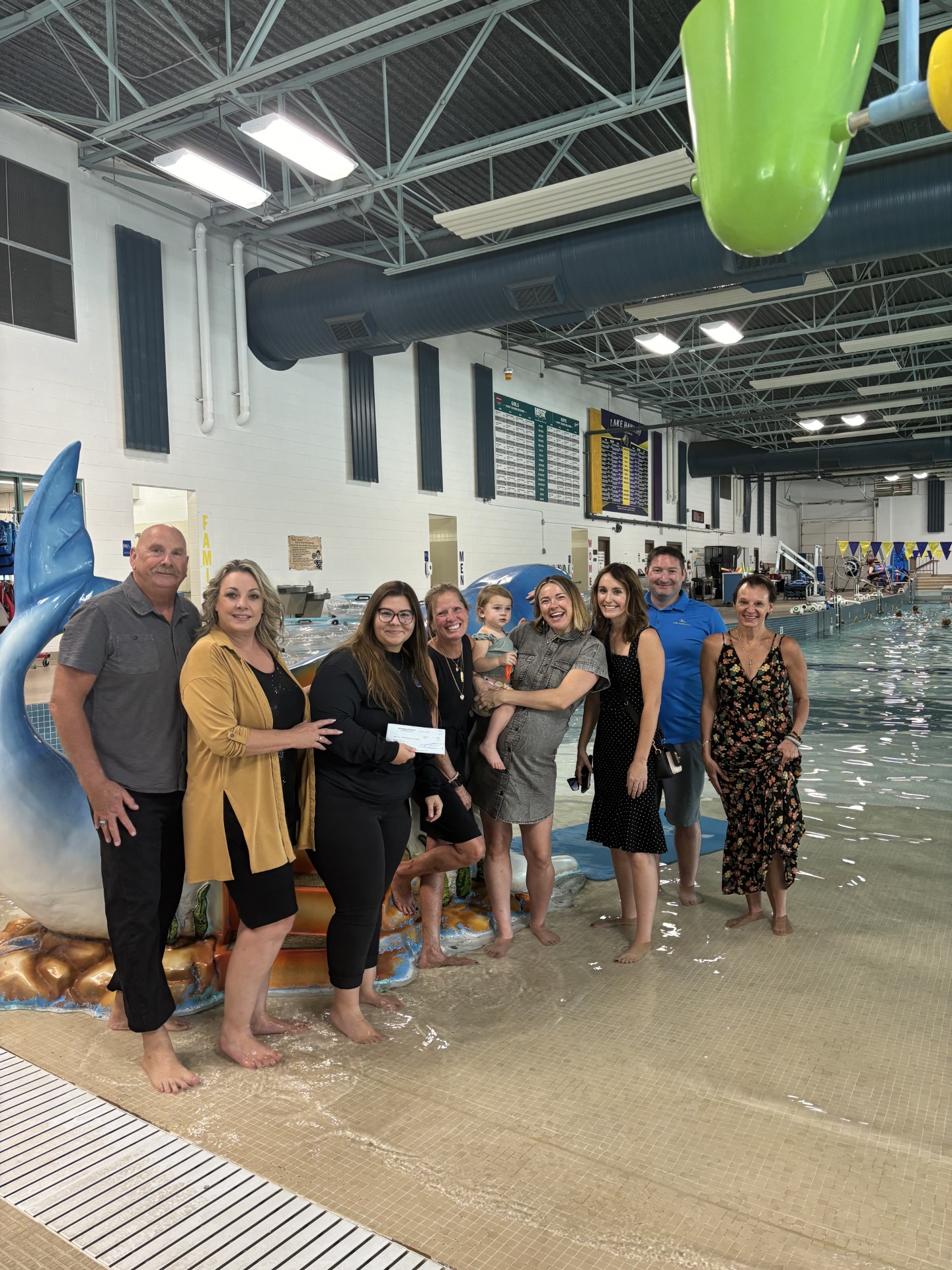 Aquatic Center Receives Donation for Swim Lesson Program, from Craig ...